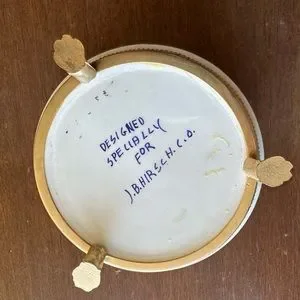 Vintage | Kitchen | Vintage Small Jb Hirsch Ashtray Porcelain Signed ...